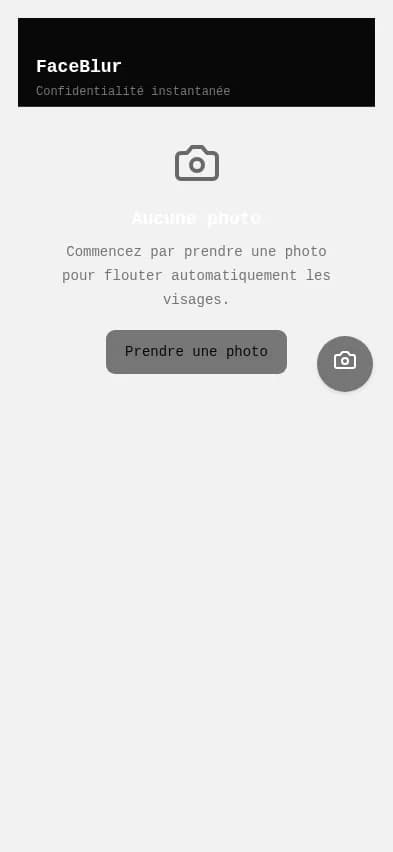 FaceBlur Camera App