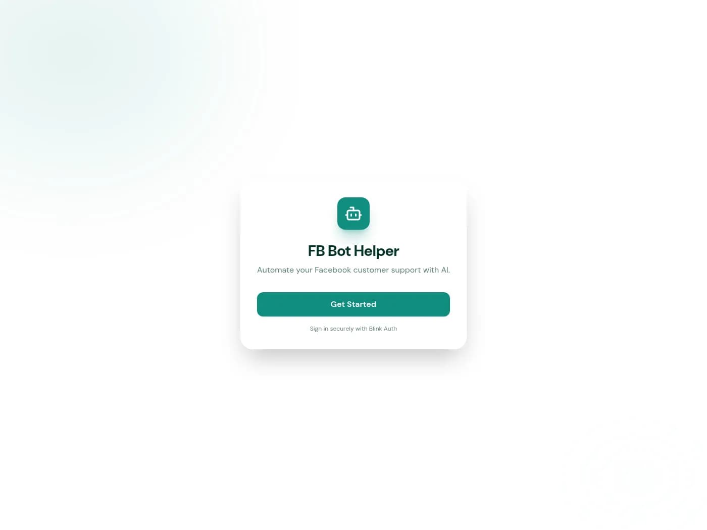 Facebook Chatbot Helper
