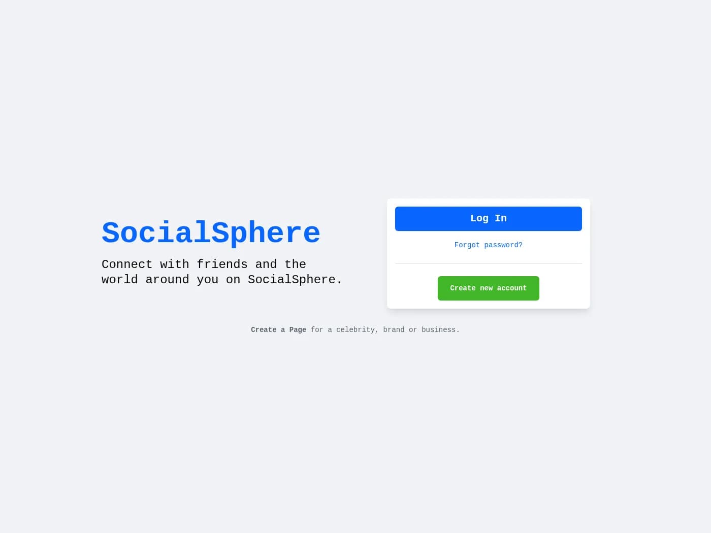 SocialSphere