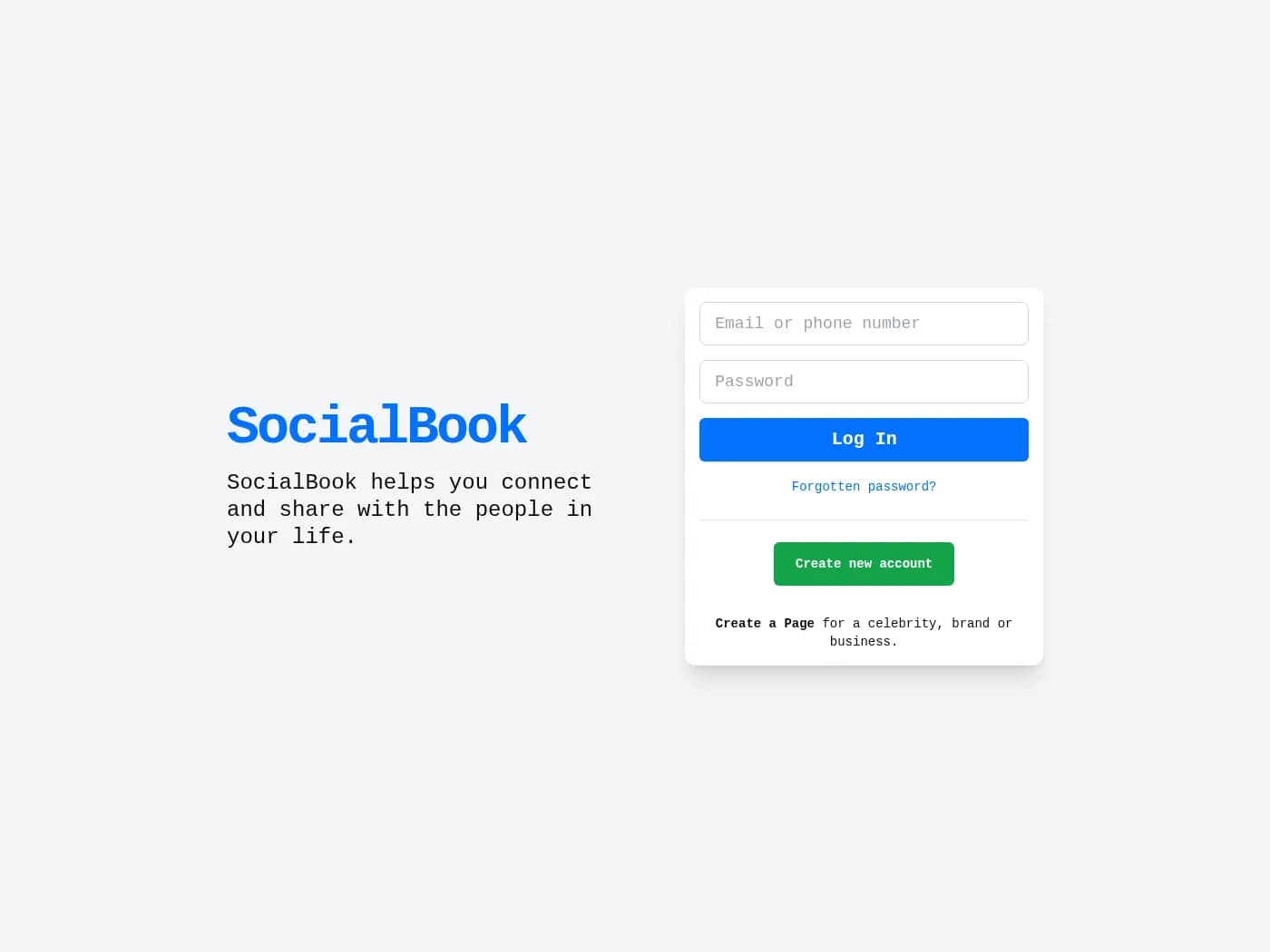 SocialBook Clone