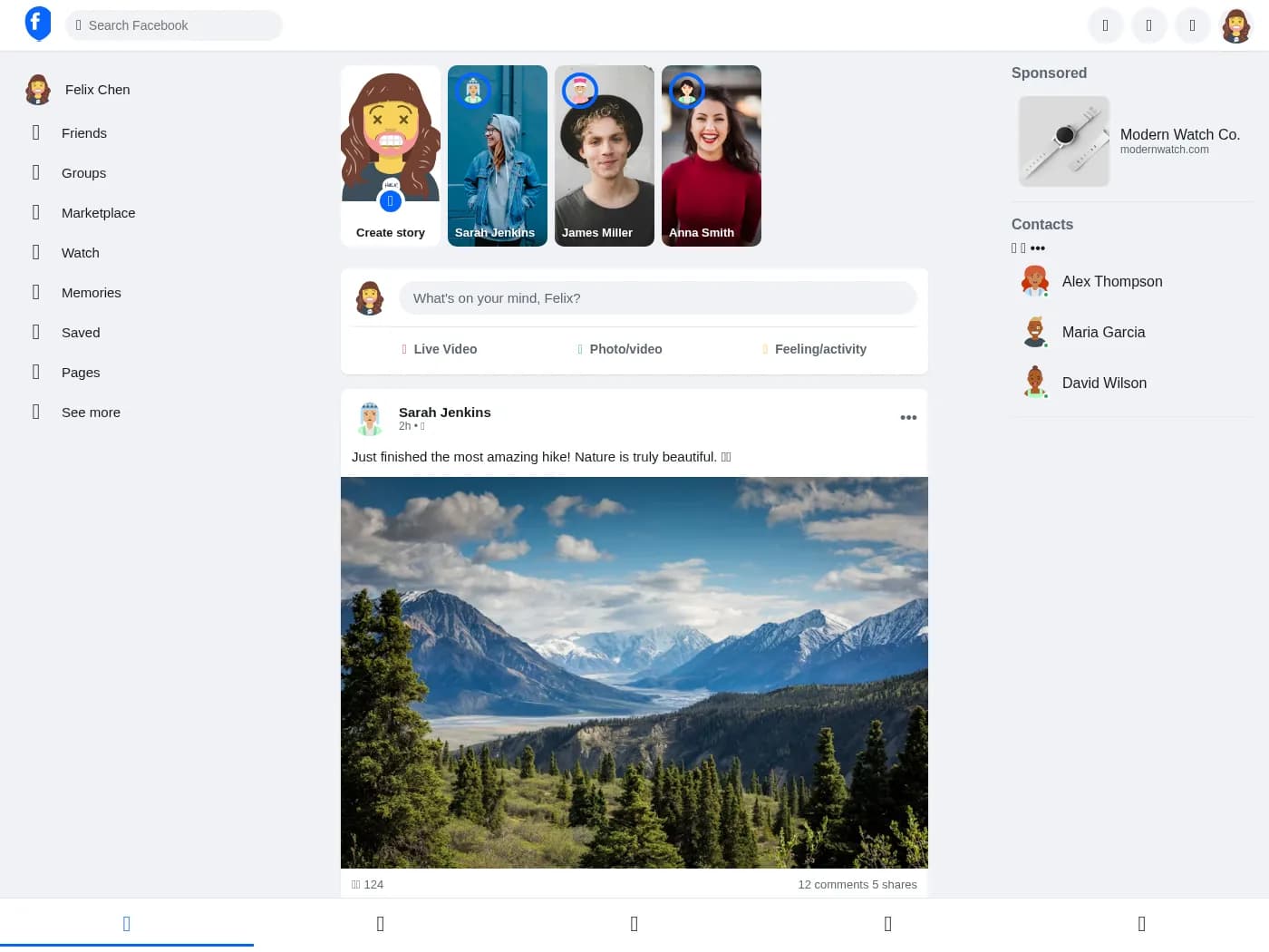 Facebook 2026 Lite Replica