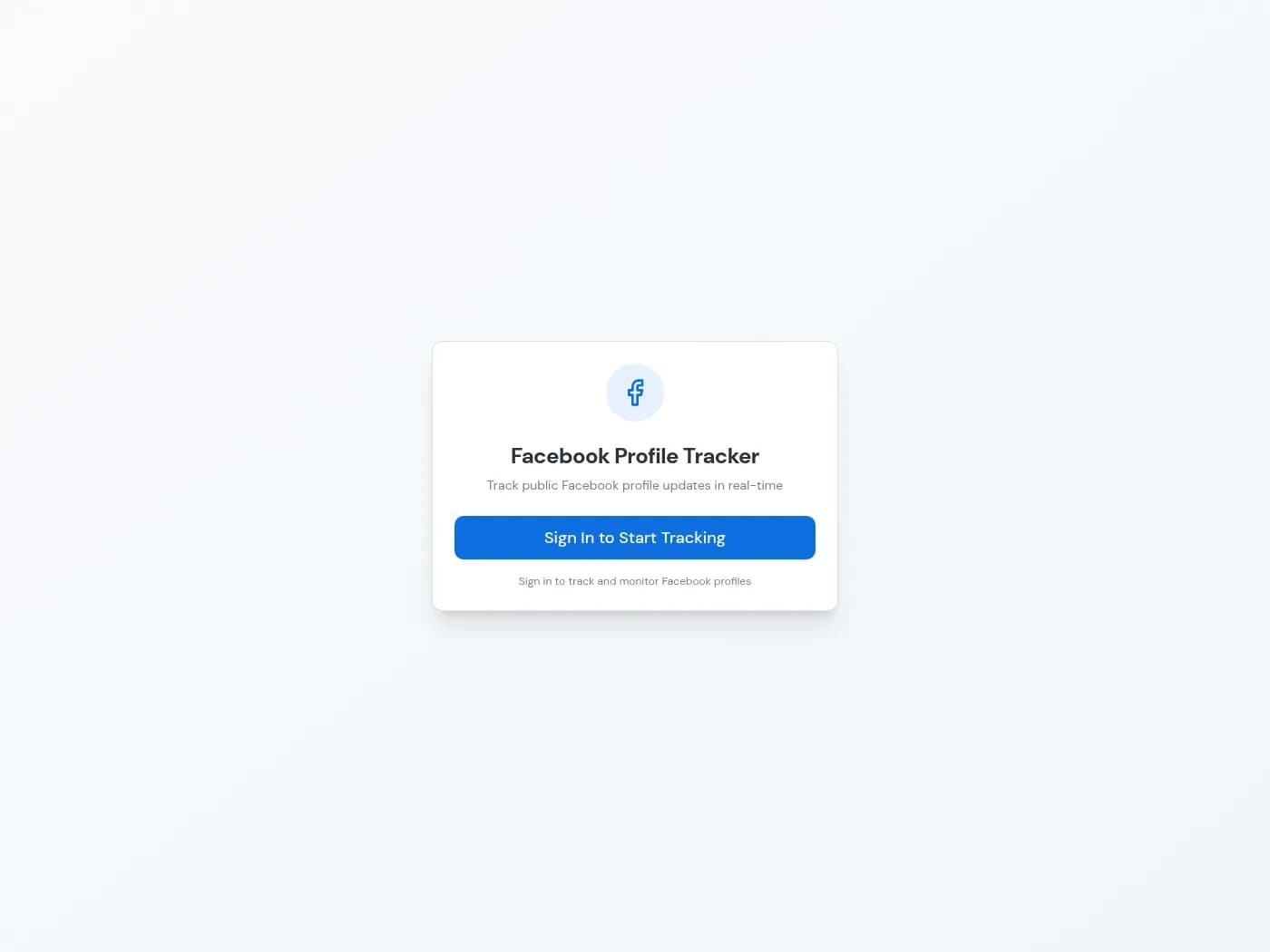 Facebook Profile Tracker