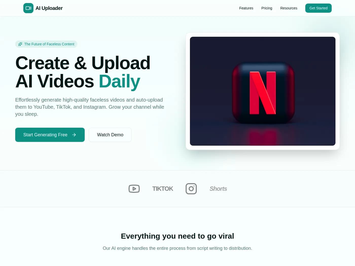 Faceless Video AI Hub