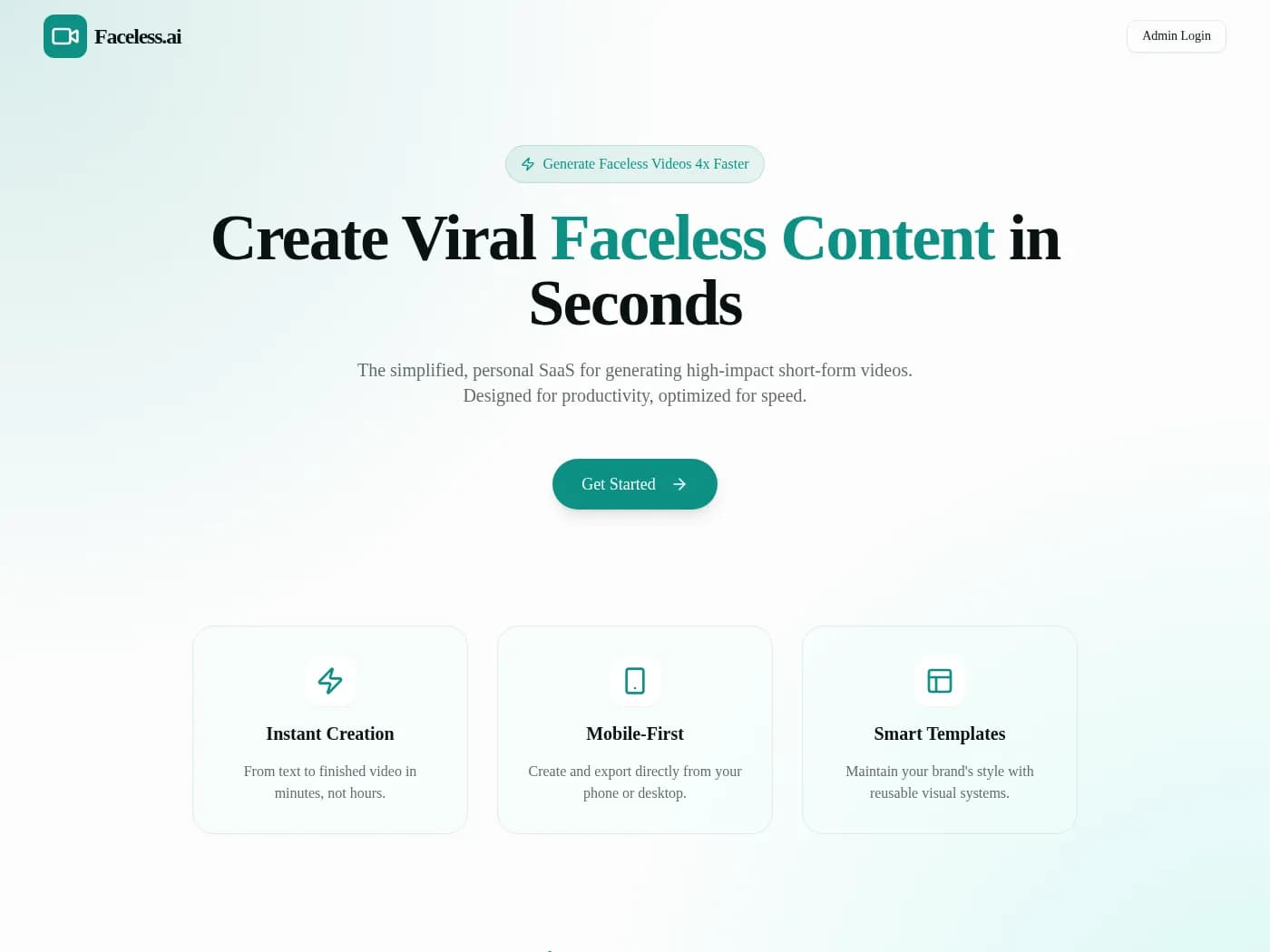 Faceless Video Creator