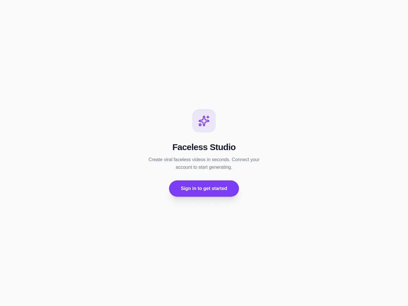 Faceless AI Video Studio
