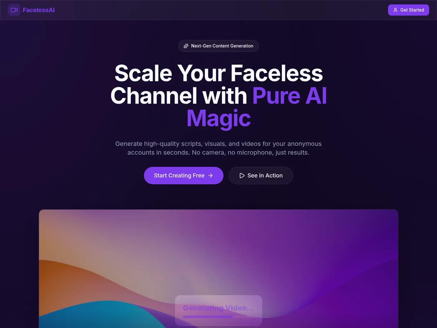 Faceless Content AI