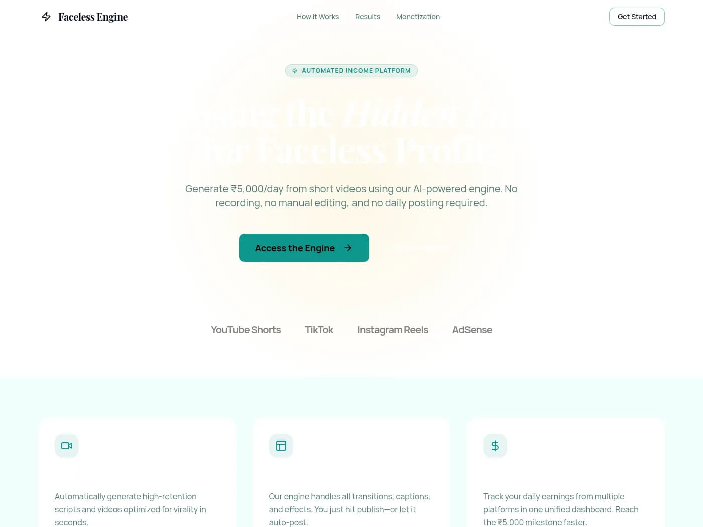 Faceless Income Engine