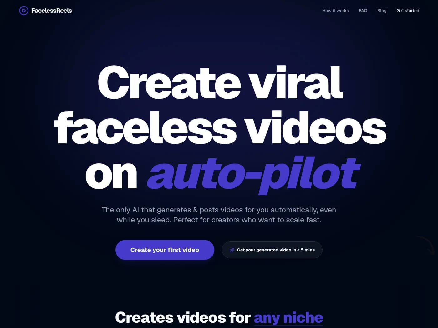 Faceless Reels Clone