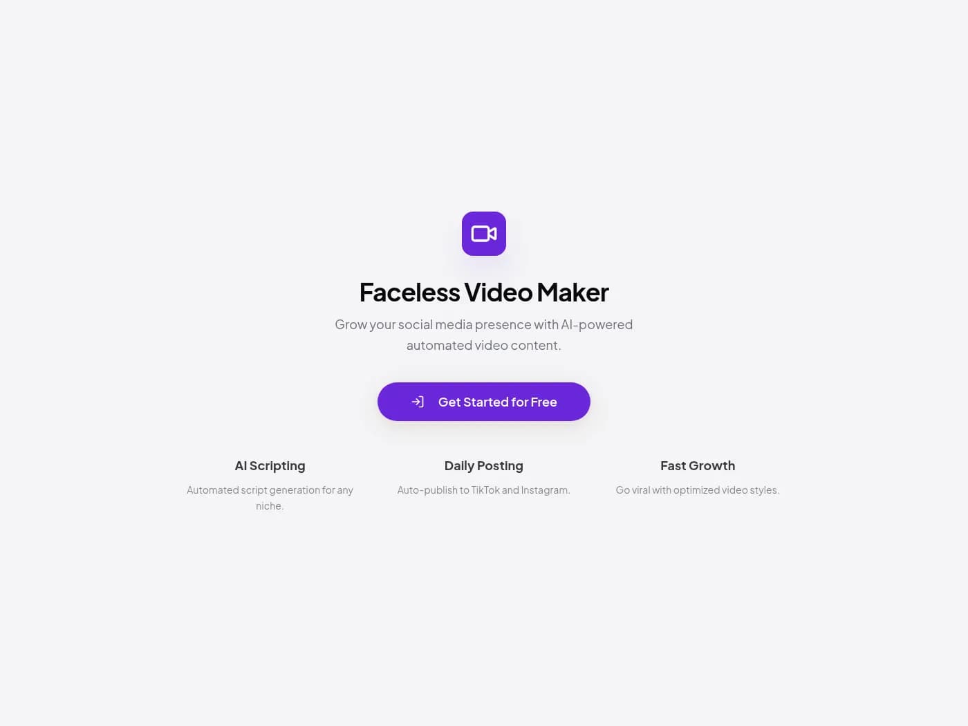 Faceless Video Maker