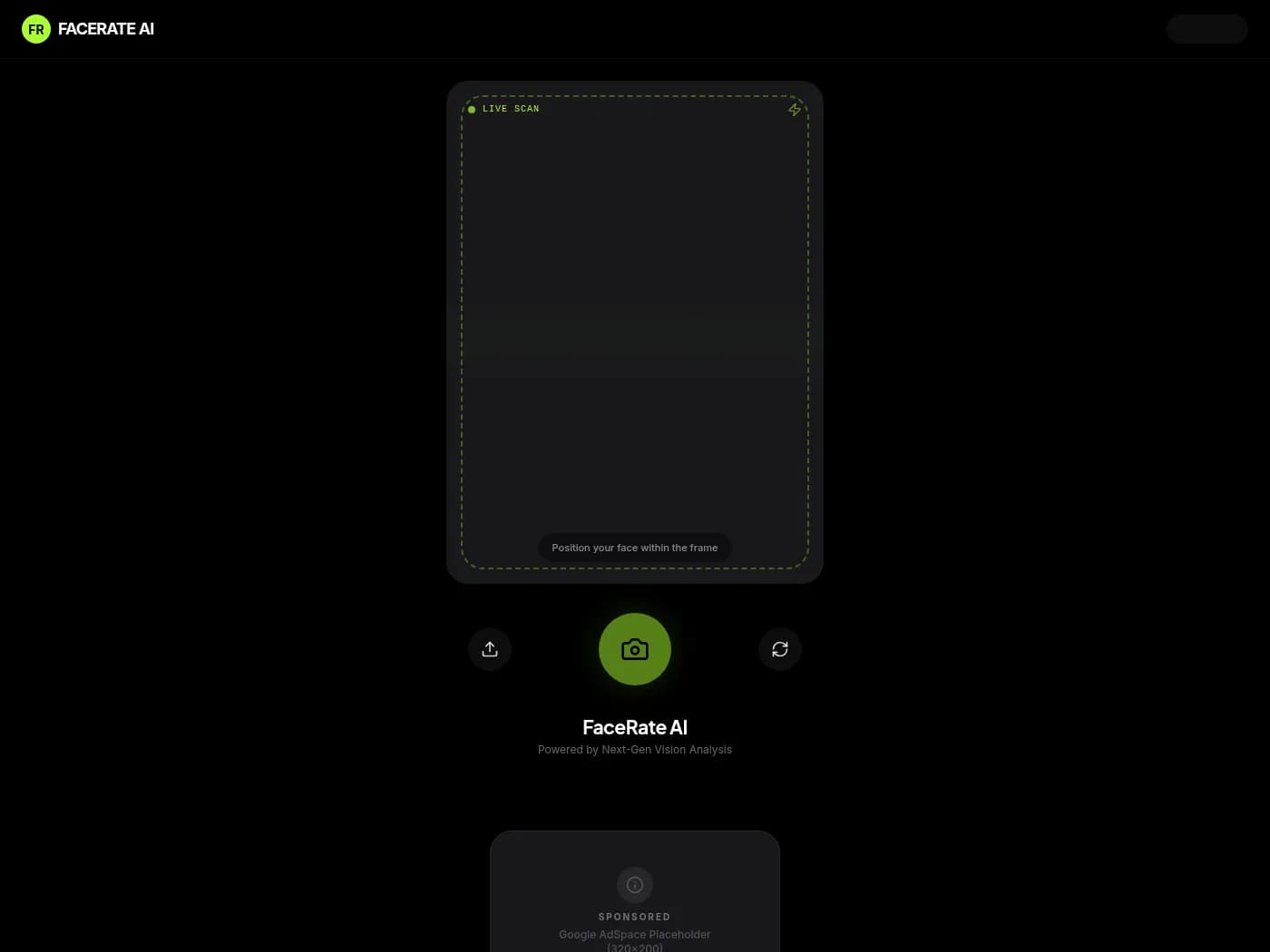 FaceRate AI Web App