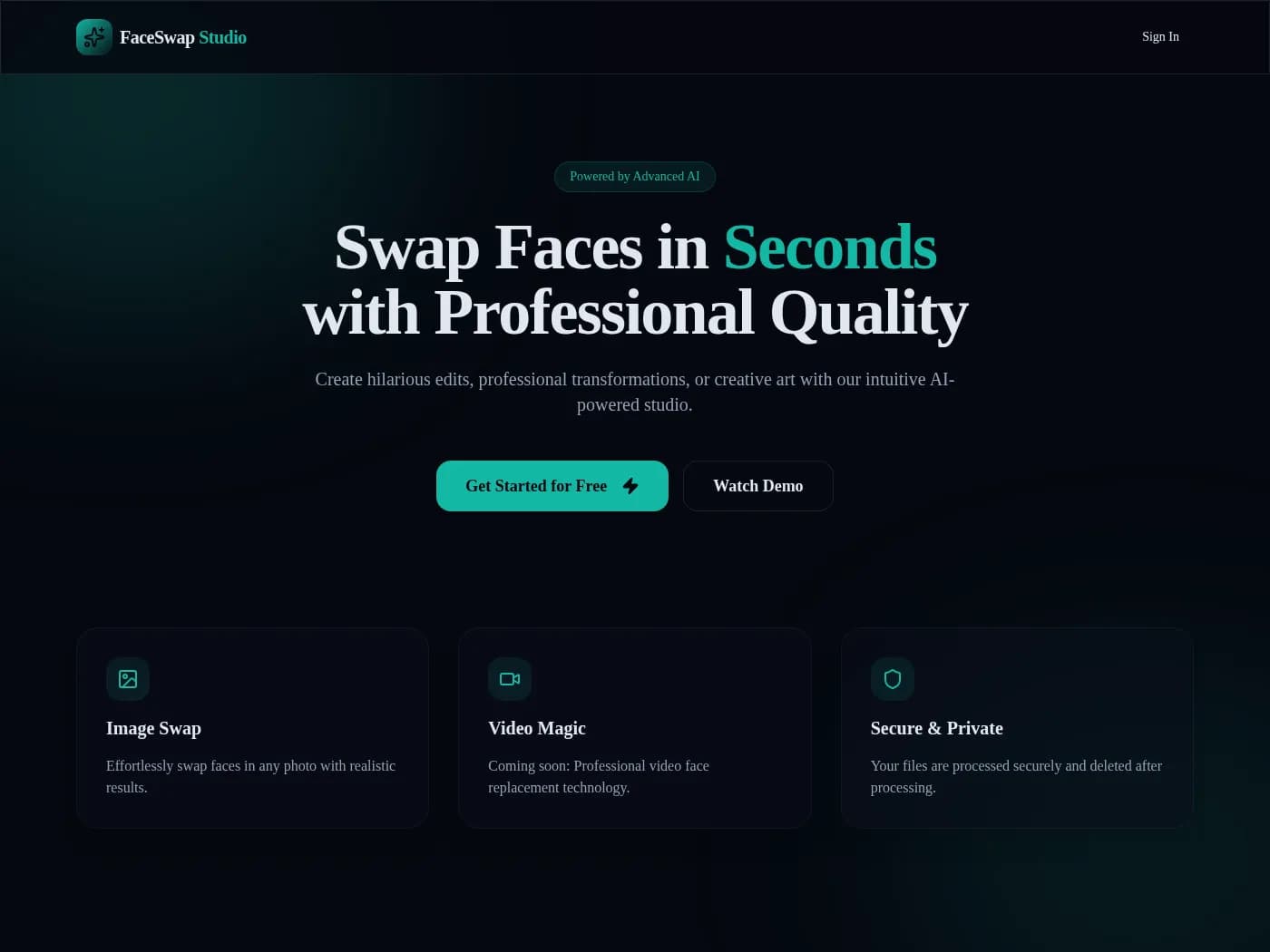 FaceSwap Studio