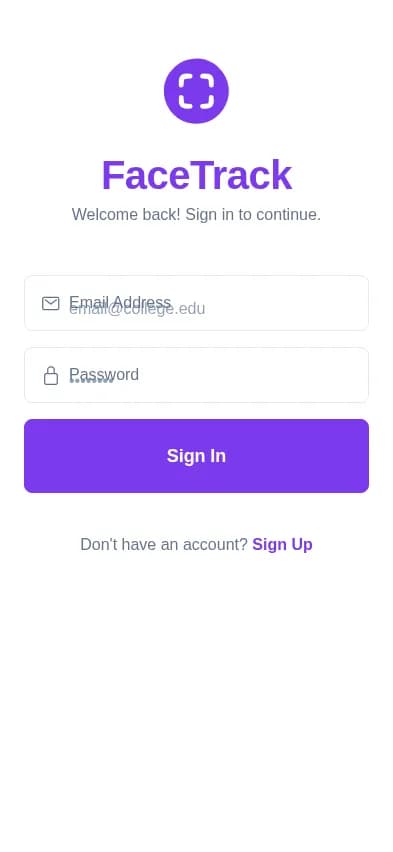 FaceTrack Mobile Attendance