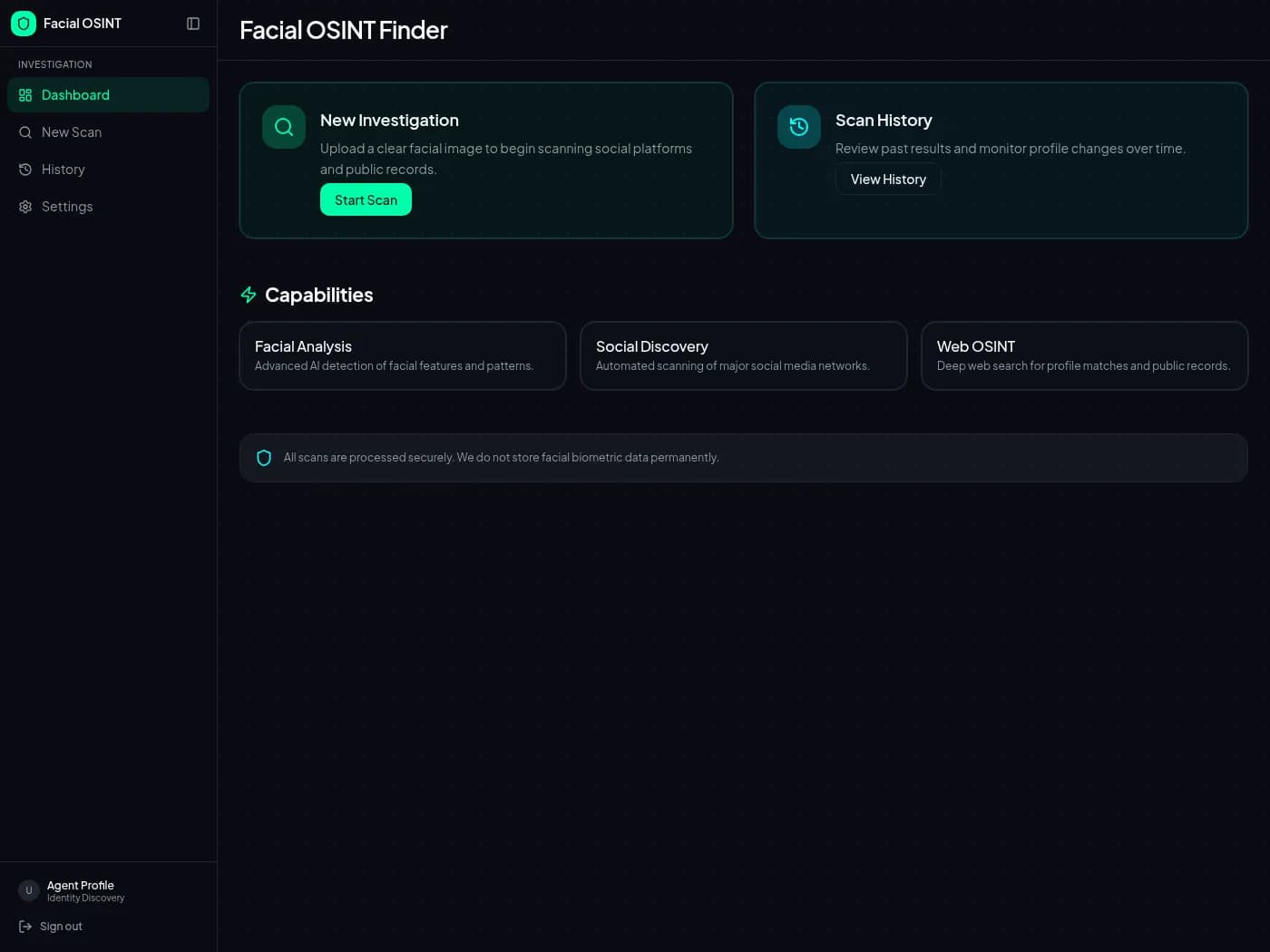 Facial OSINT Finder