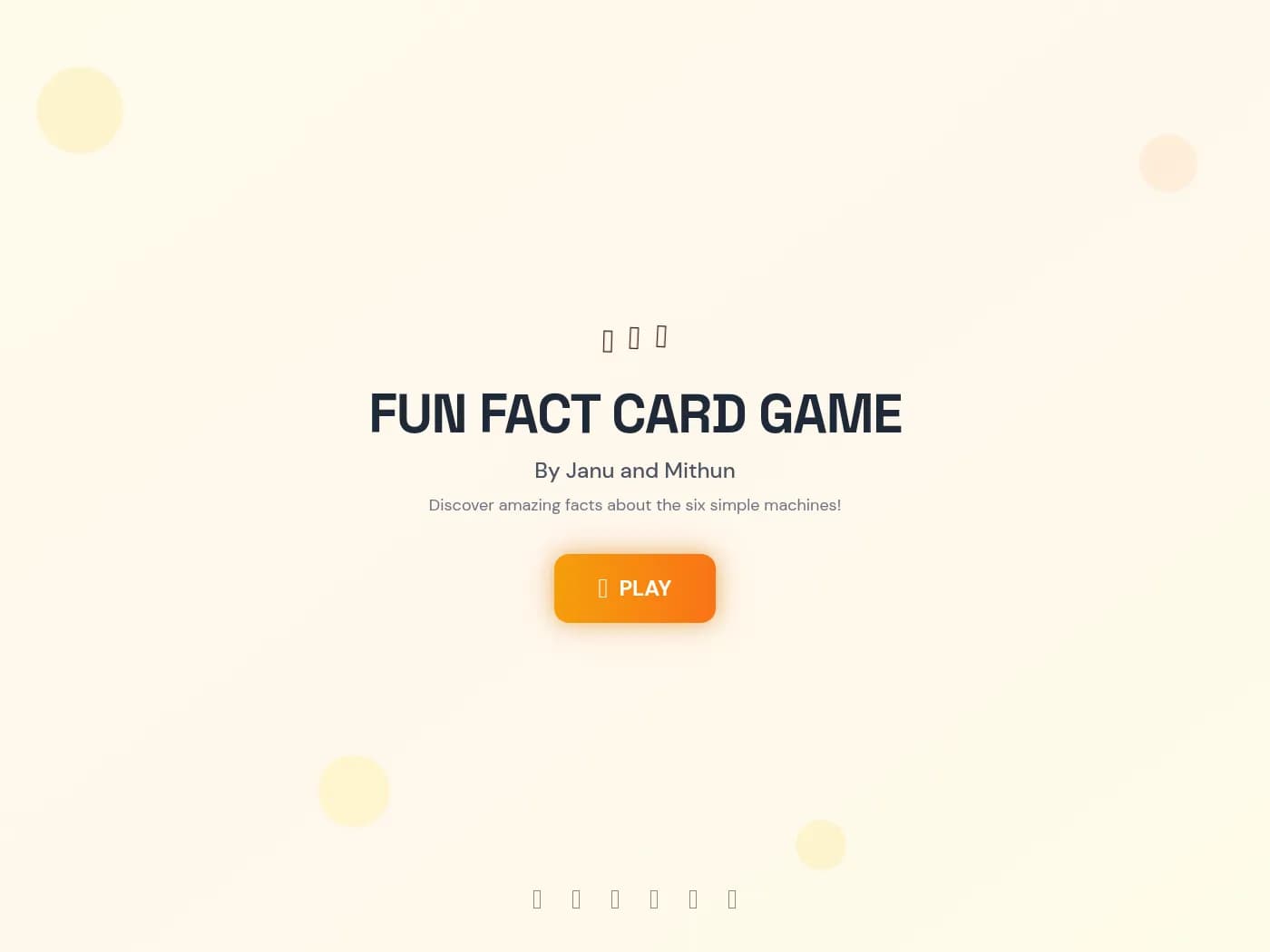 Fun Fact Card Game