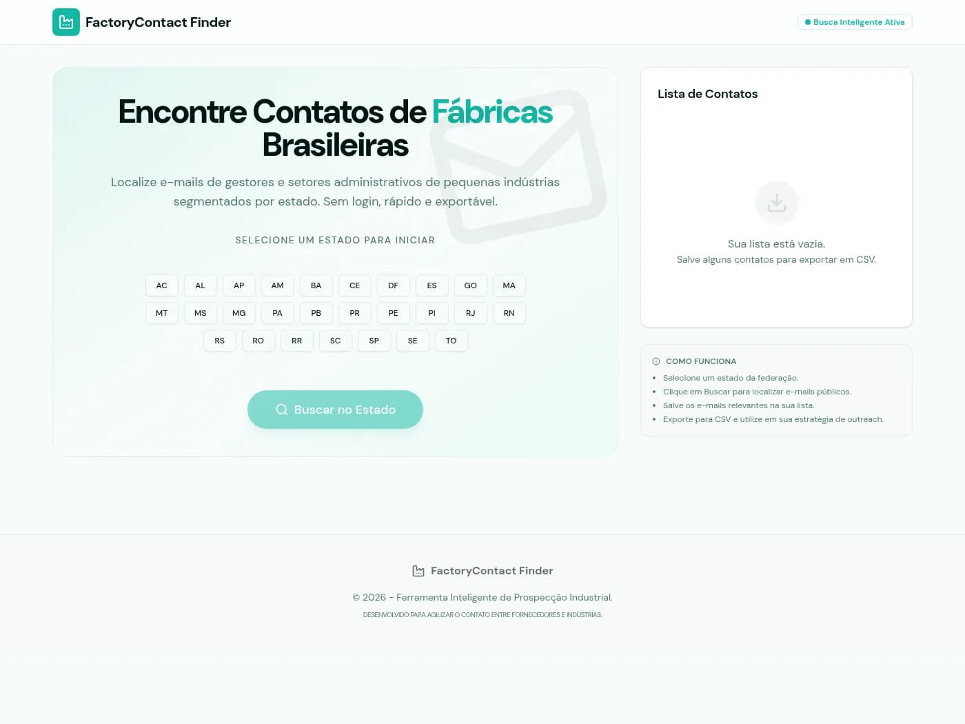 FactoryContact Finder