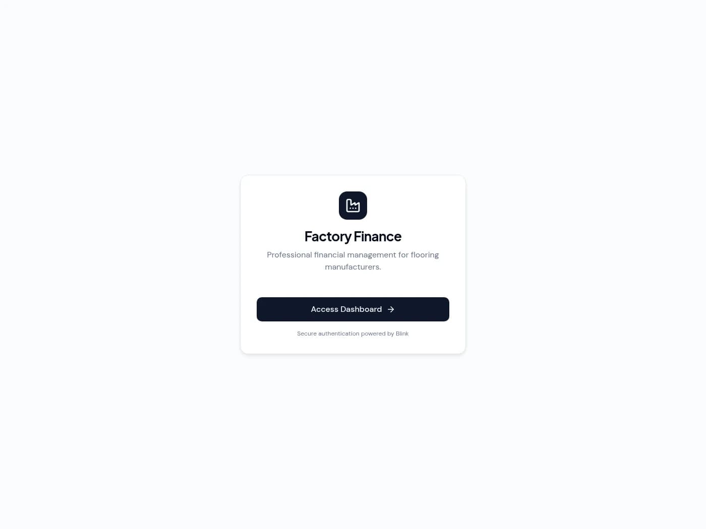 Factory Finance Dashboard