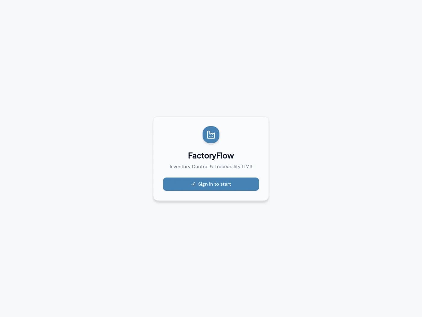 Factory Inventory Control Pro