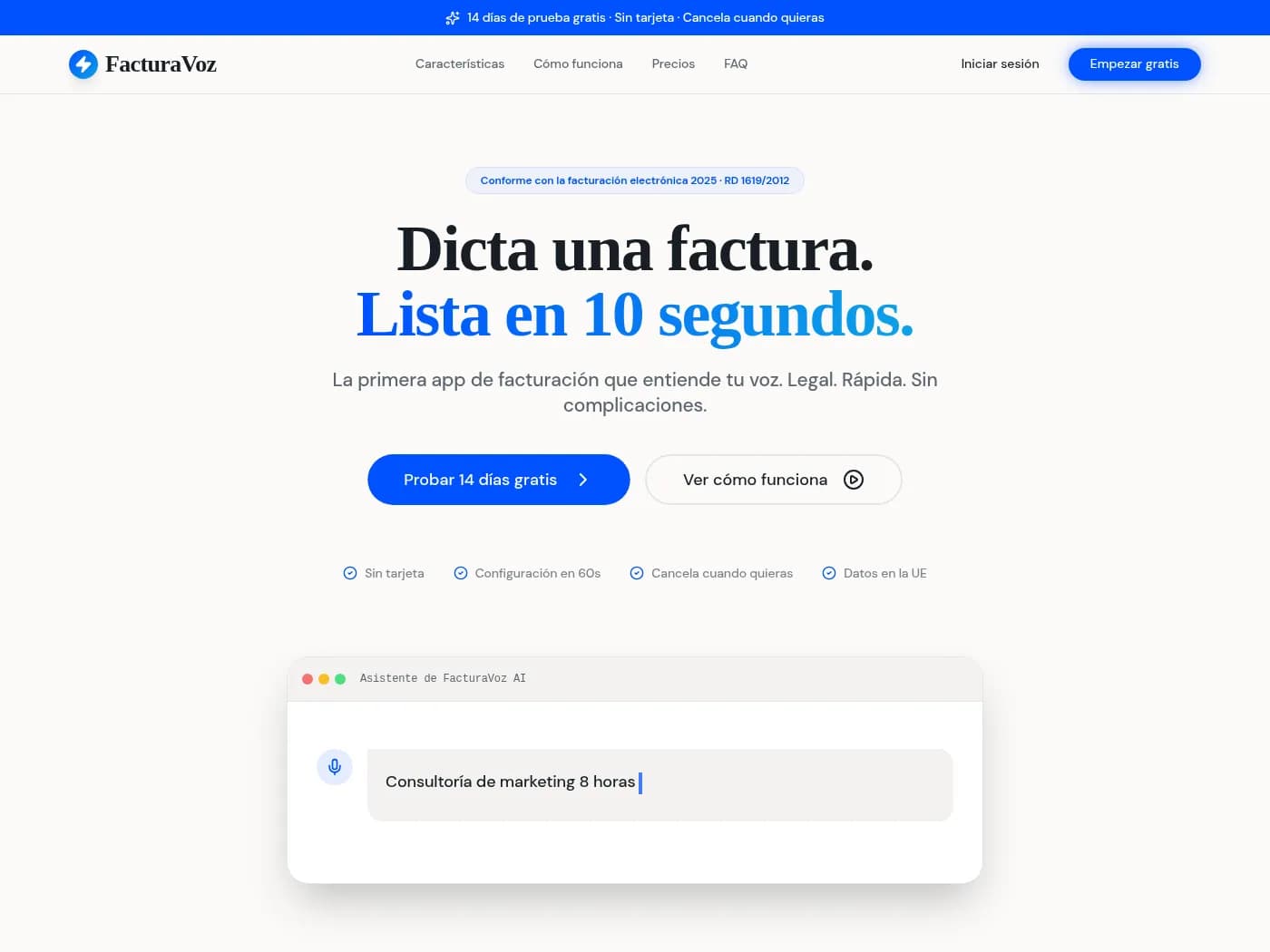 FacturaVoz AI Billing