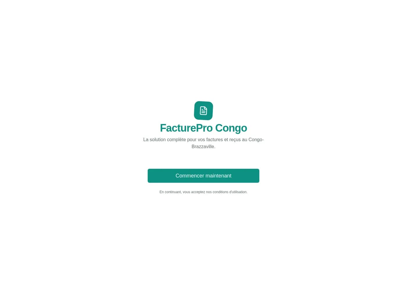 FacturePro Congo