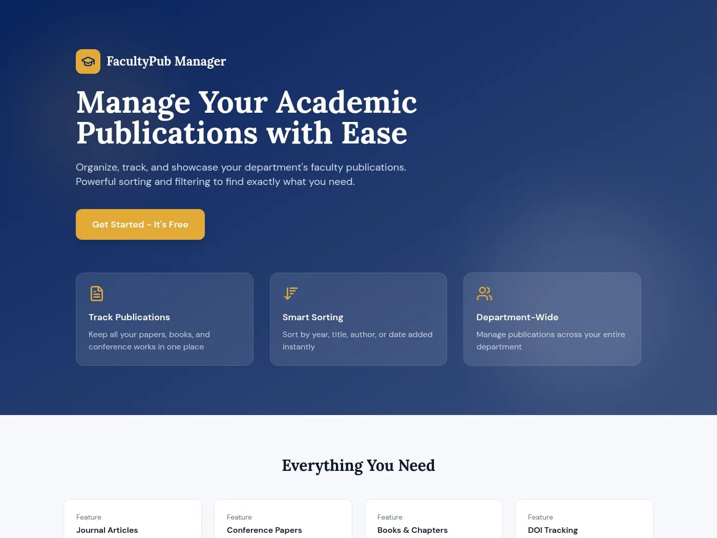FacultyPub Manager