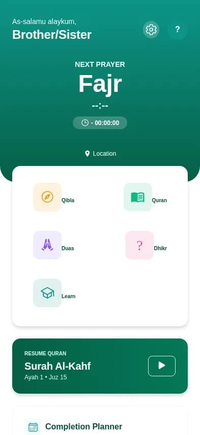 Fade Compass Islamic Super App