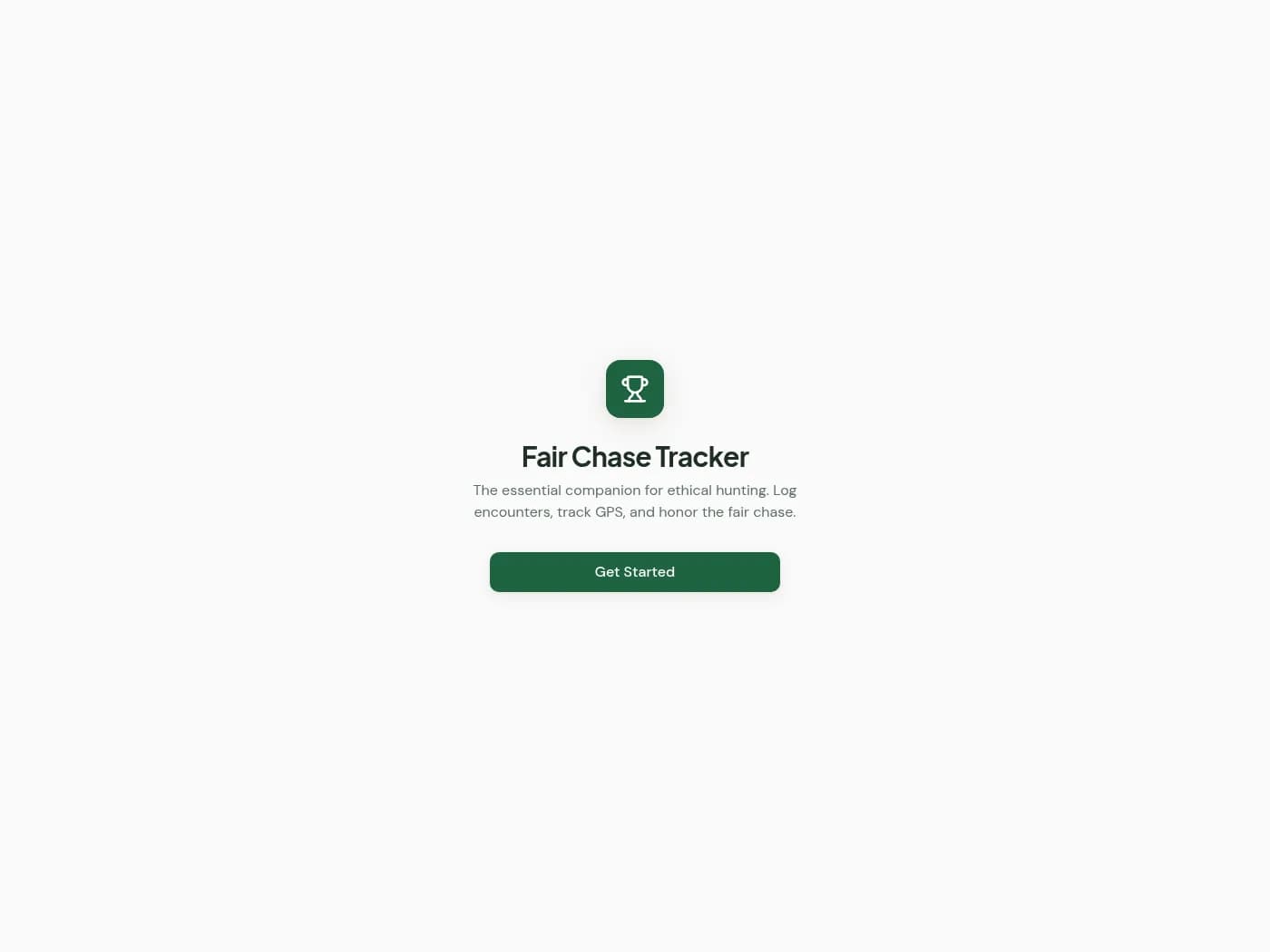 Fair Chase Tracker