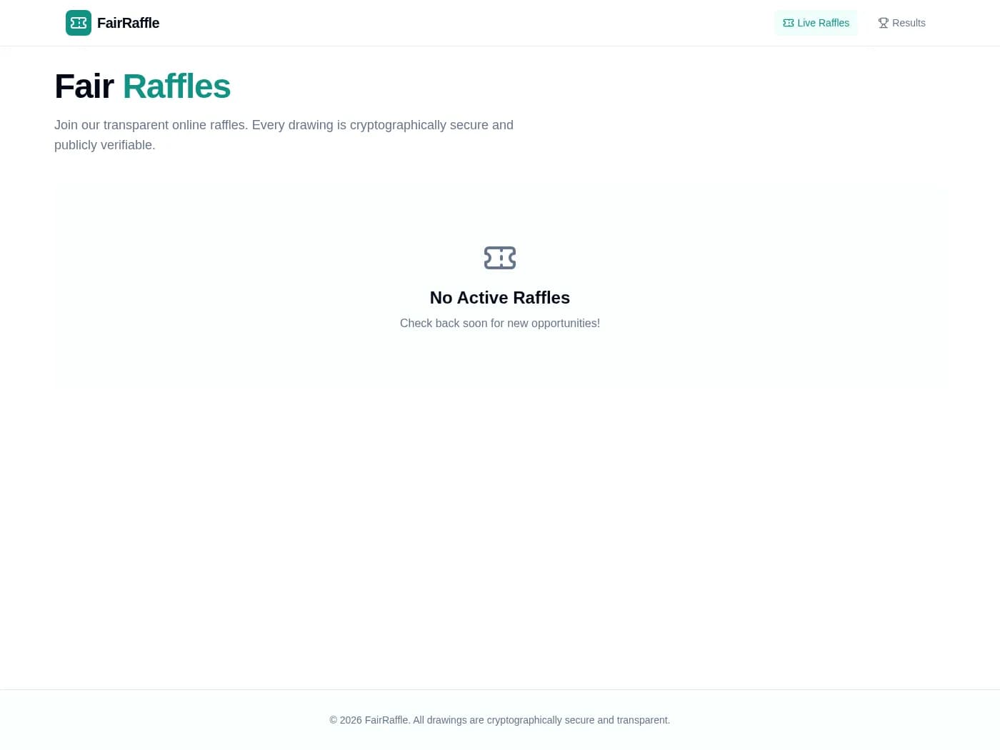 FairRaffle Platform