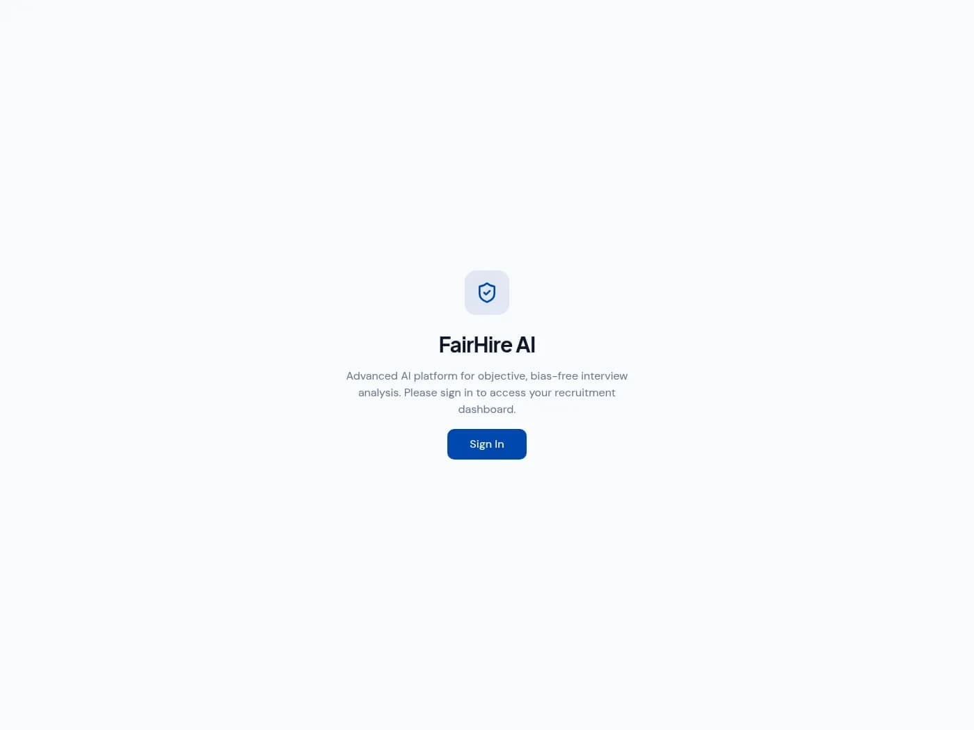 FairHire AI Platform