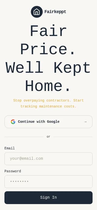 Fairkeppt Mobile Home Tracker