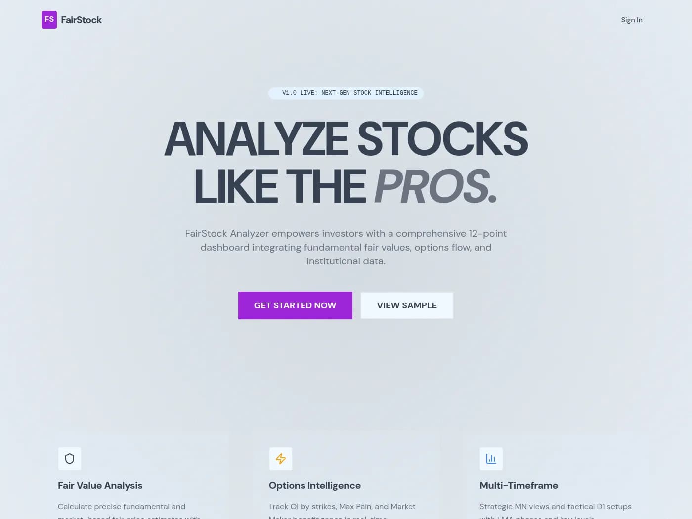 FairStock Analyzer