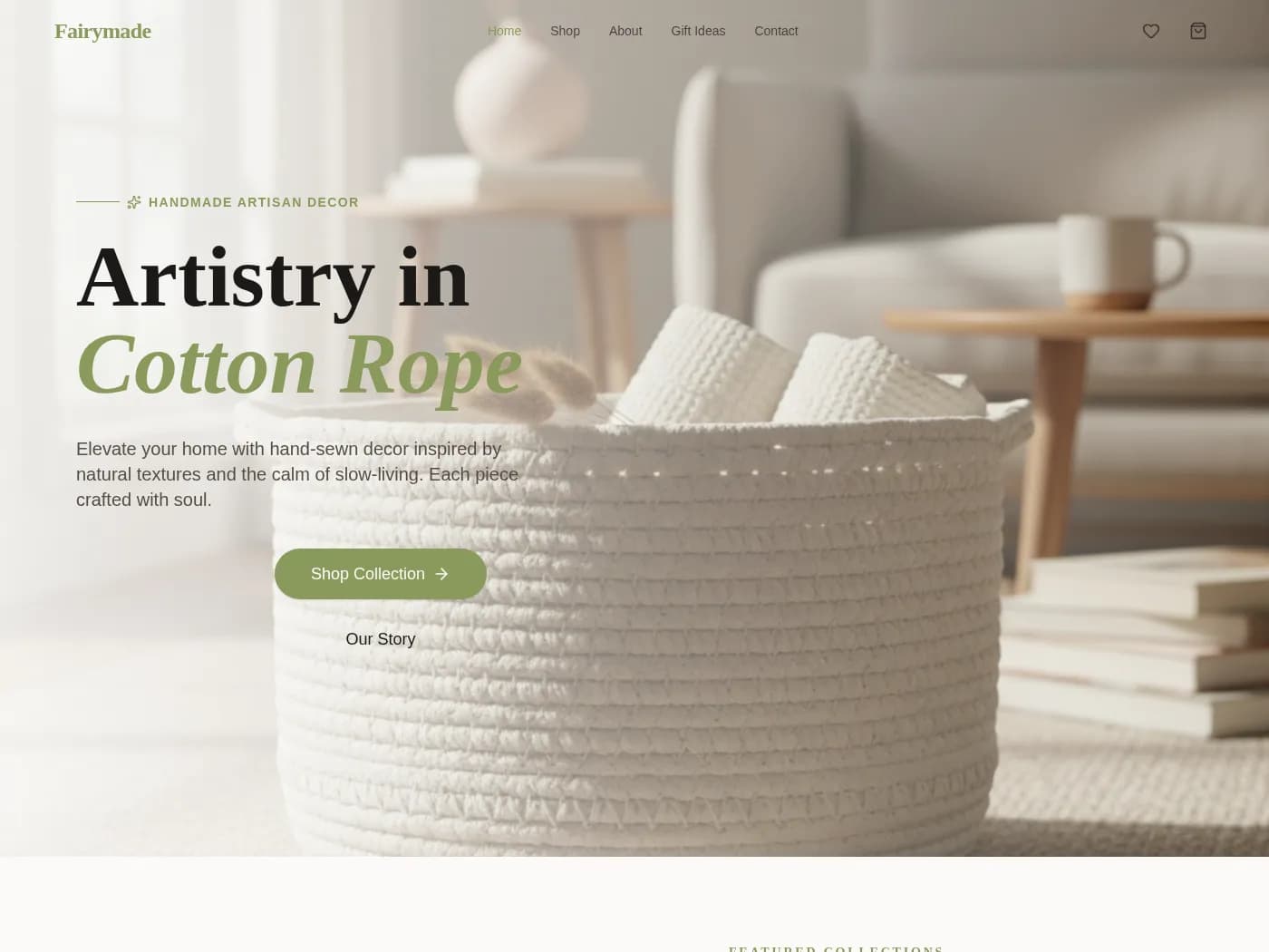 Fairymade Artisan Website