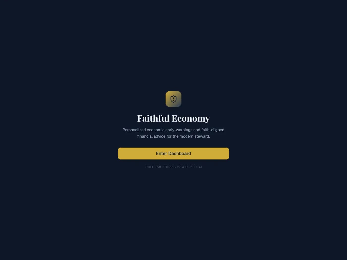 Faithful Economy Dashboard