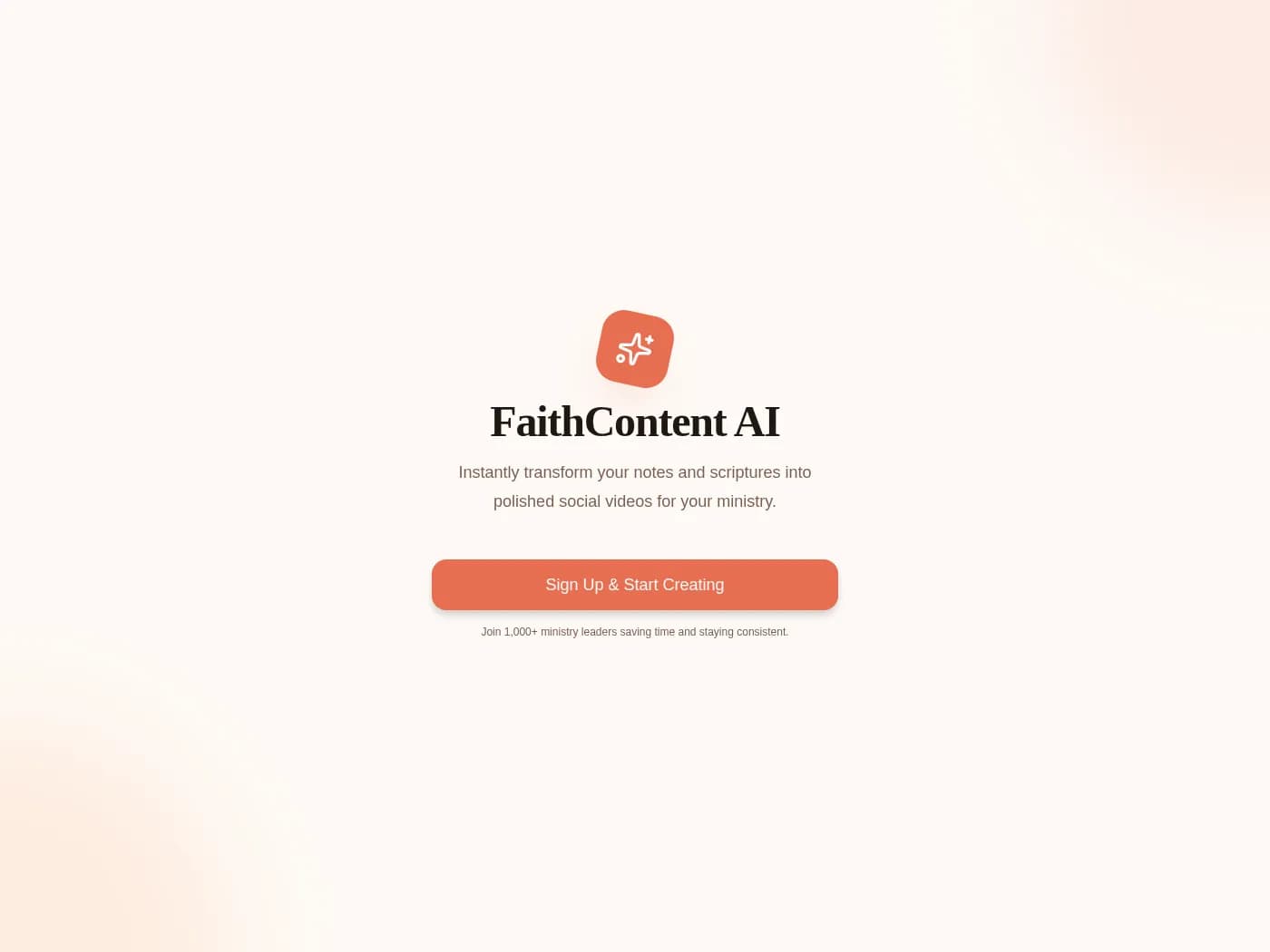 FaithContent AI Studio