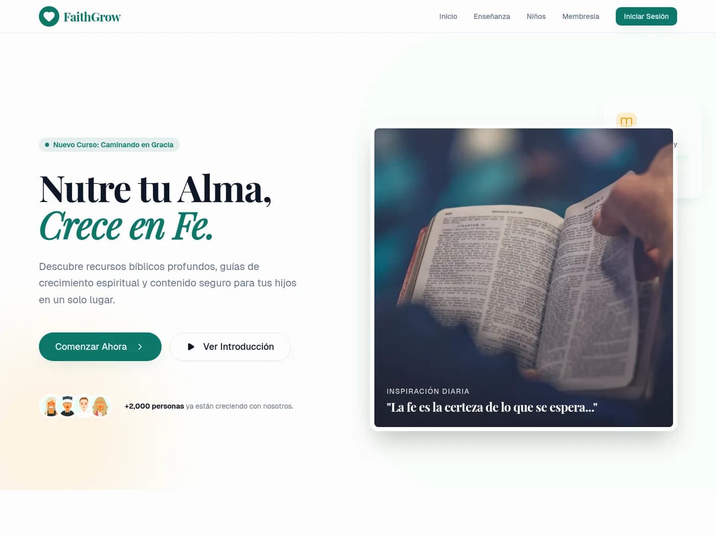 FaithGrow Web Portal