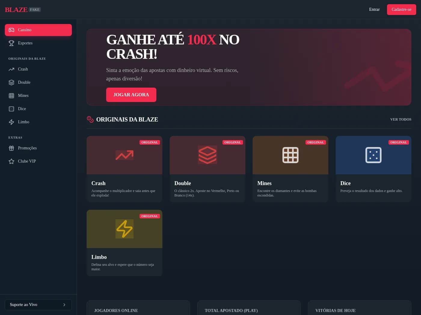 Fake Casino Simulator