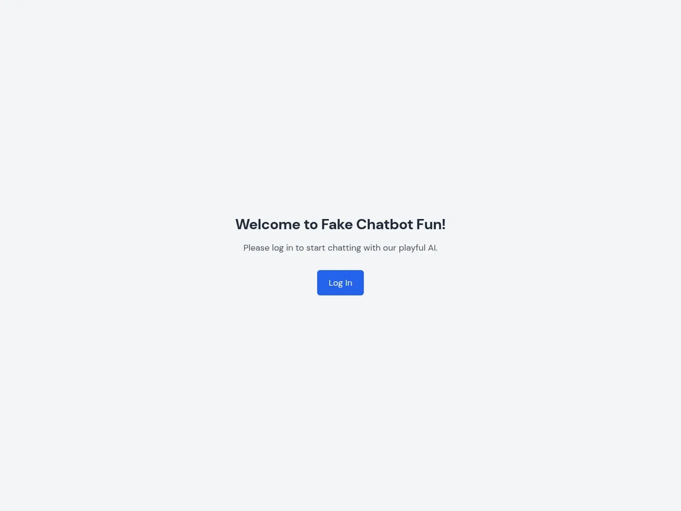 Fake Chatbot Fun