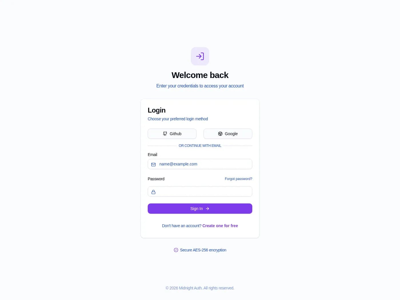 Fake Login Page