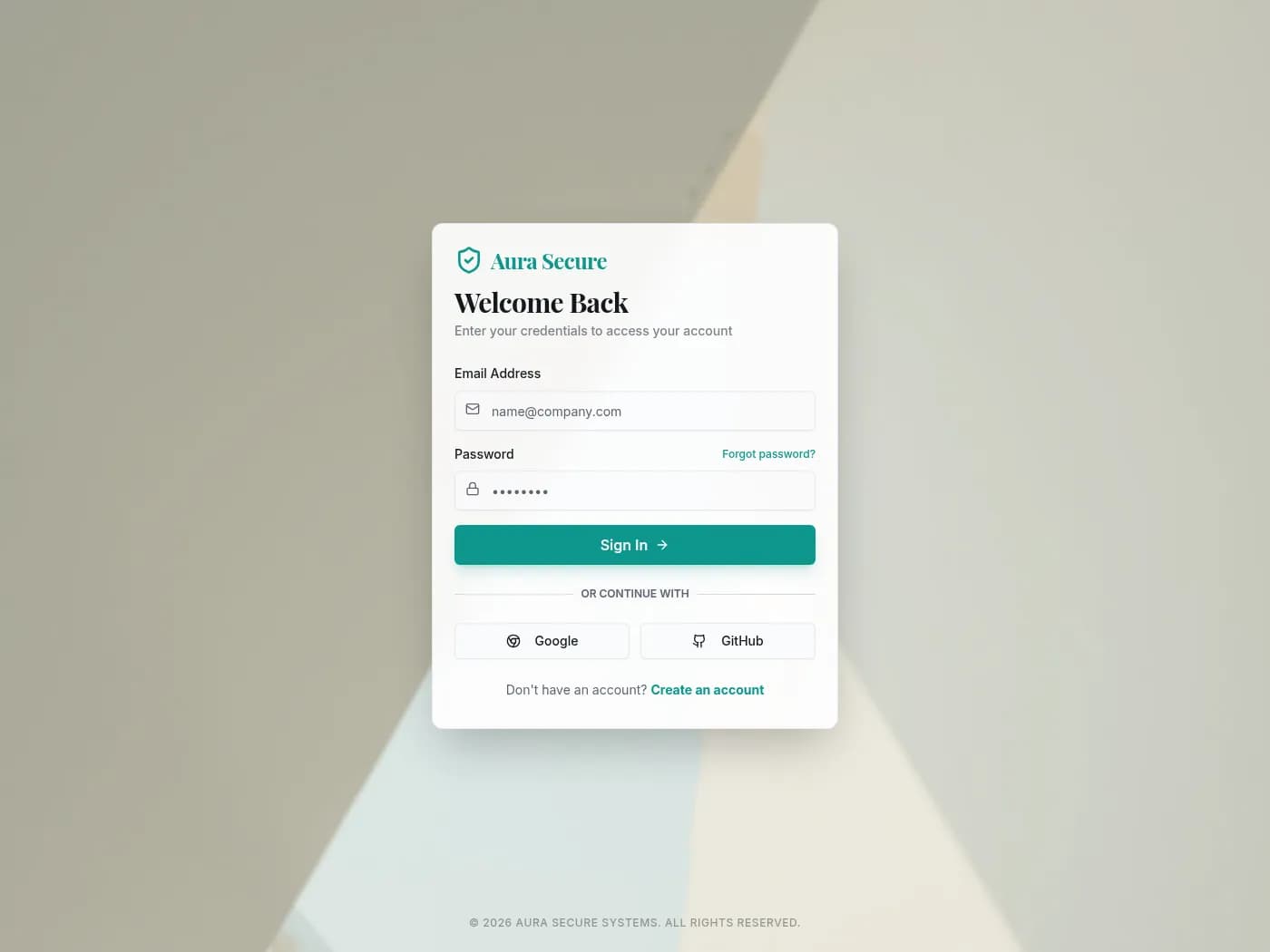 Fake Login Page