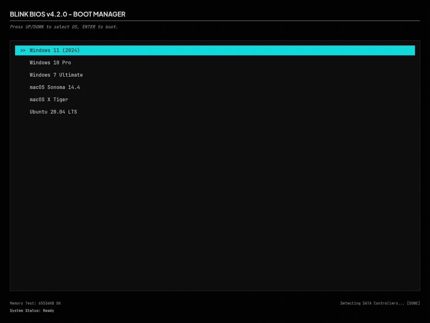 Fake OS Bootloader