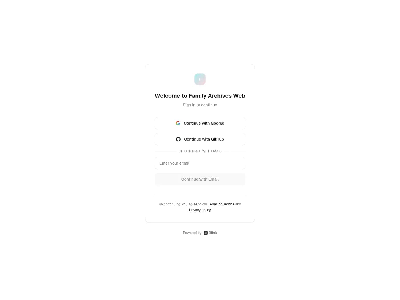 Family Archives Web