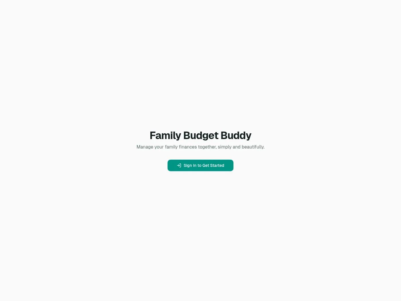 Family Budget Buddy