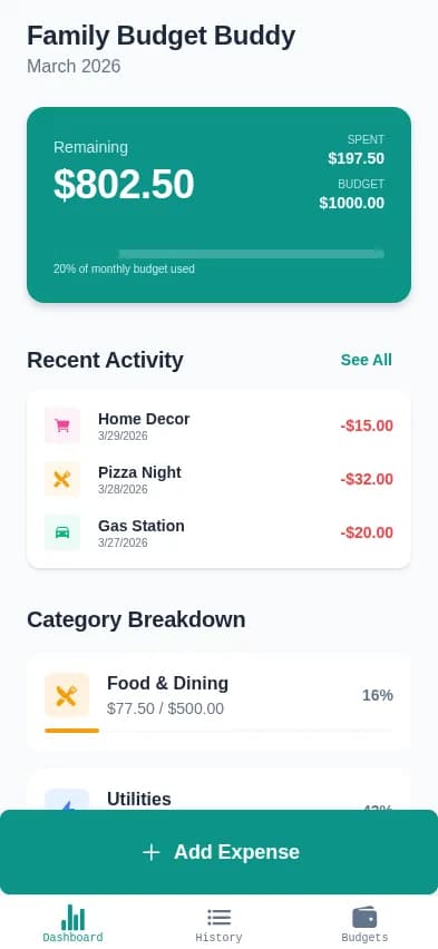 Family Budget Buddy