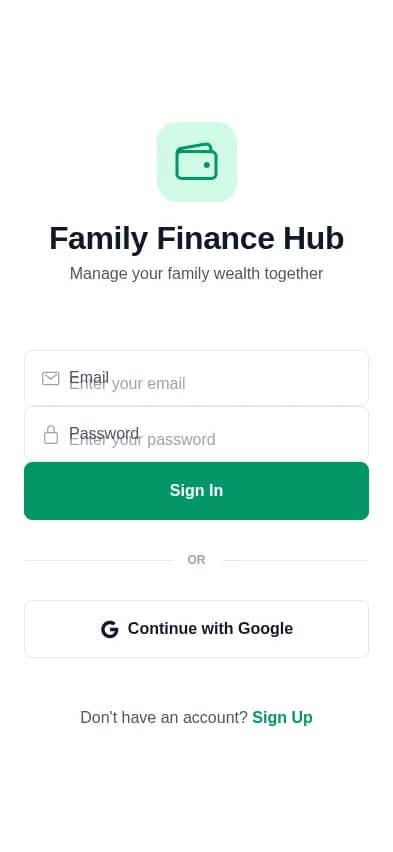 Family Finance Hub