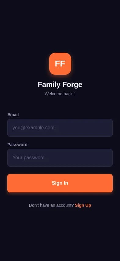Family Forge Command Center