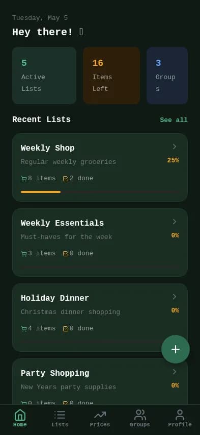 FamilyGrocer App