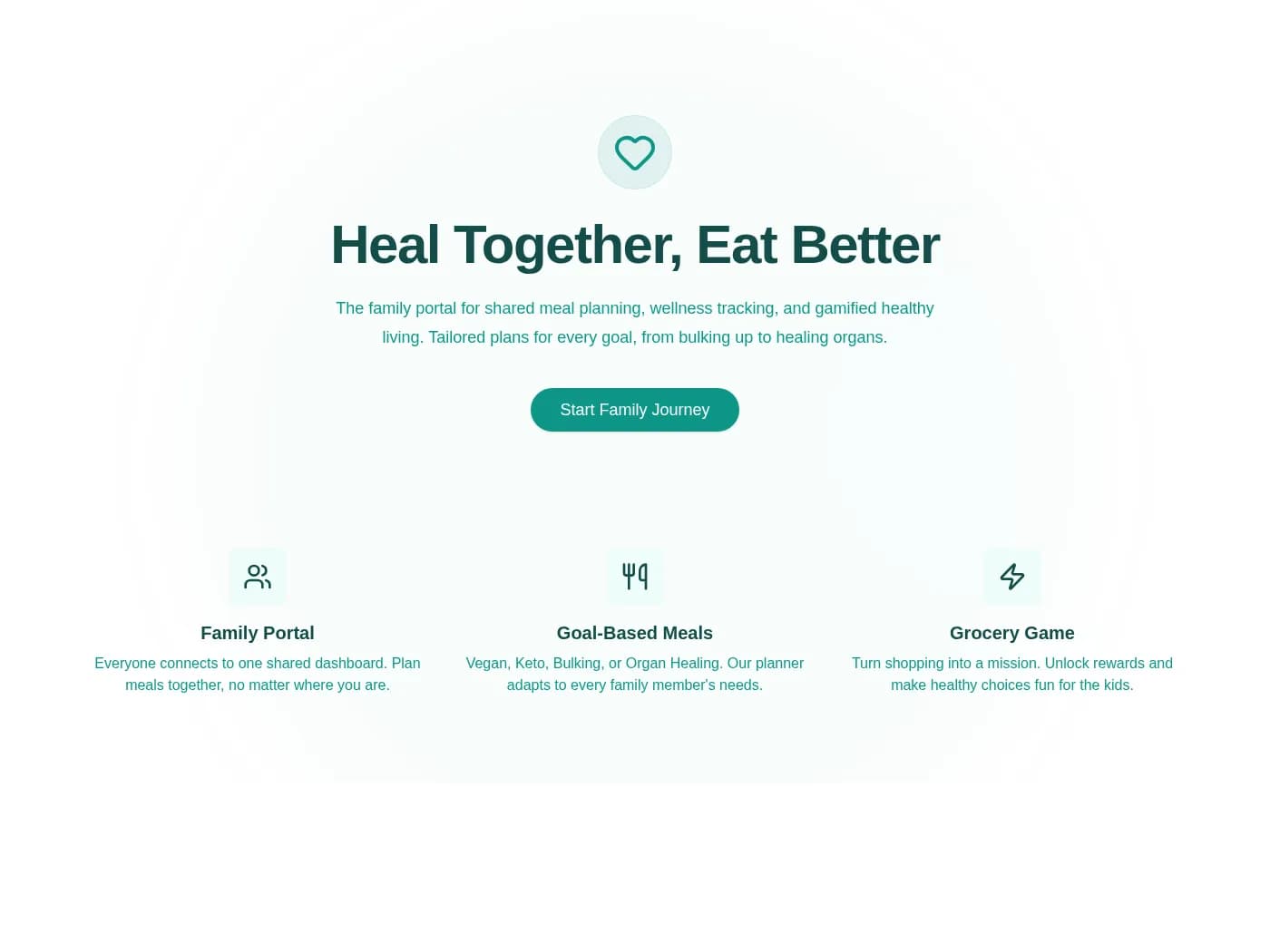 Family Meal Wellness Hub