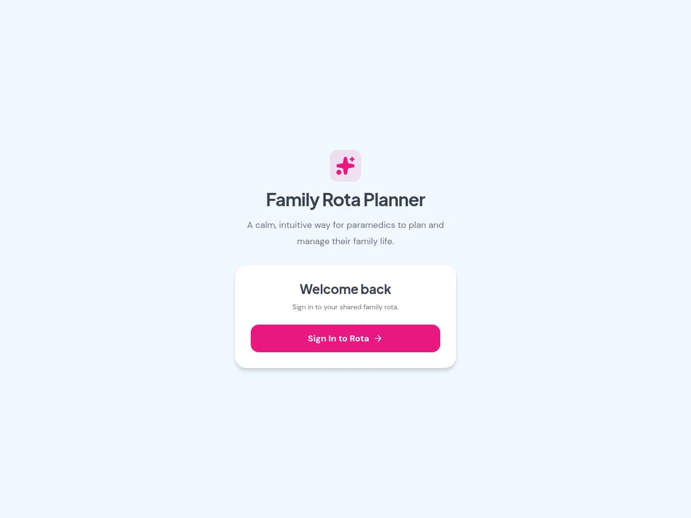 Family Rota Planner