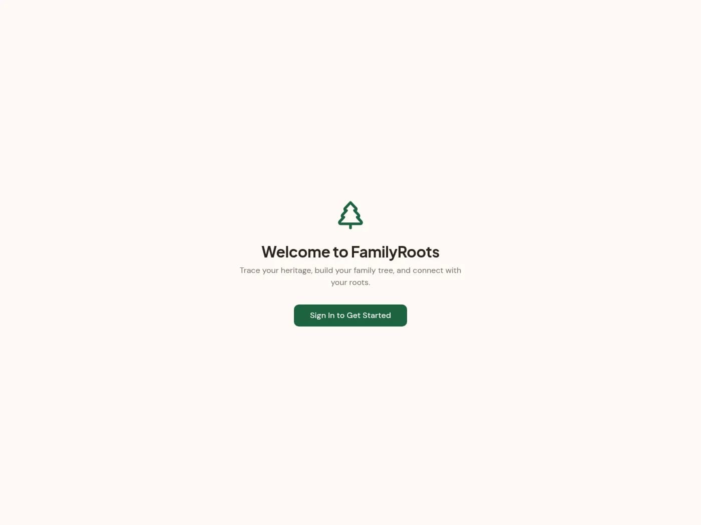 FamilyRoots Web App