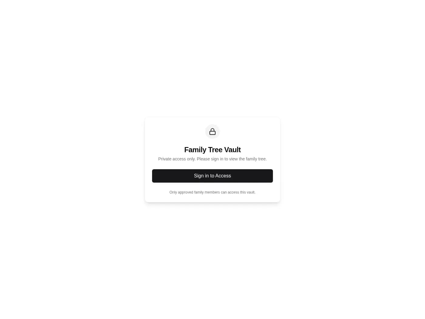 Family Tree Vault