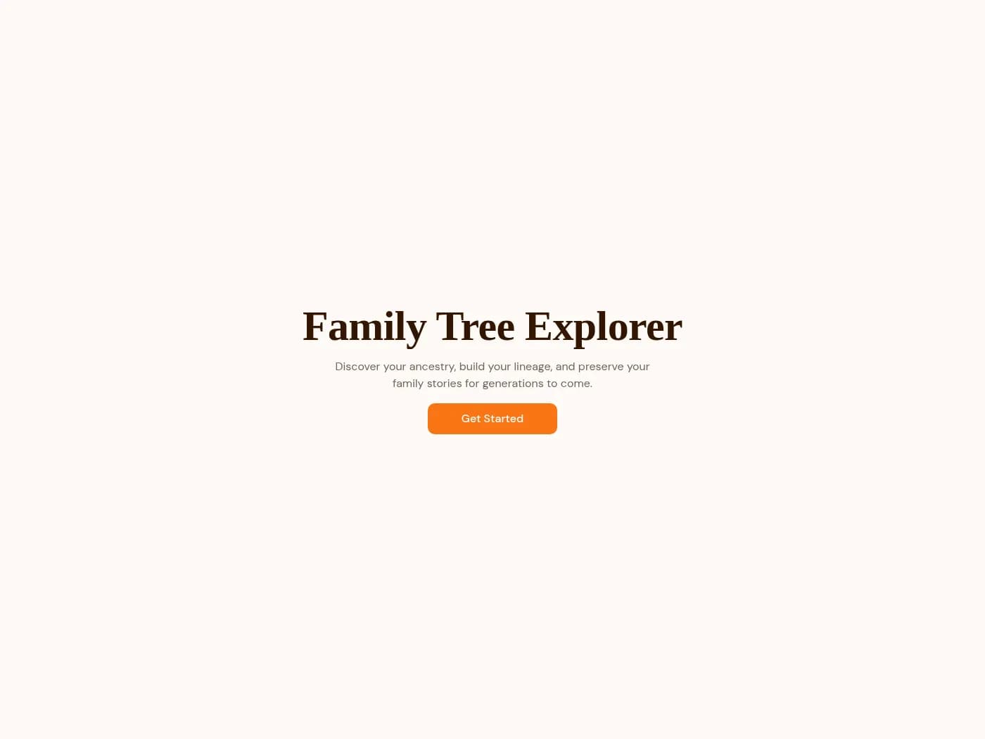 Family Tree Explorer
